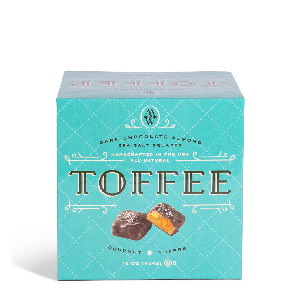 Dark Chocolate Almond Sea Salt Toffee Squares – Grayson De Vere